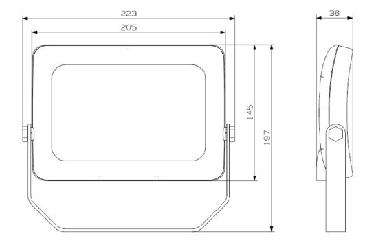 20Watt Outdoor Led Security Floodlight IP66 120D Beam Angle CE RoHS supplier