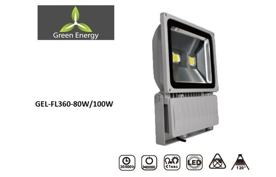 80W - 100W Waterproof Led Floodlight , IP65 Outdoor LED Flood Light supplier