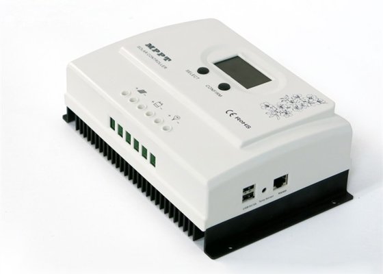 White Color Off Grid Solar Charge Controller With High Definition LCD Display supplier