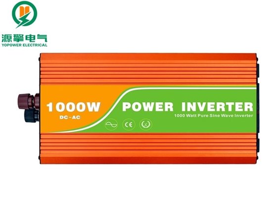 Orange High Frequency Pure Sine Wave Inverter 12V 220V 1000W With Dual AC Outlets supplier