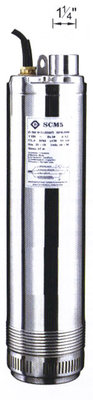 Custom 5 inch Single Phase Submersible Pump with 130mm well diameter