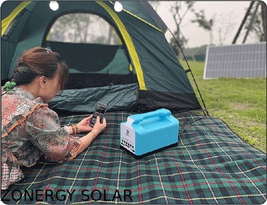 2021 Portable 80w 100 watt Solar Panel Power Generate Charger Power Bank Light Bulb Battery Systems Powerbank