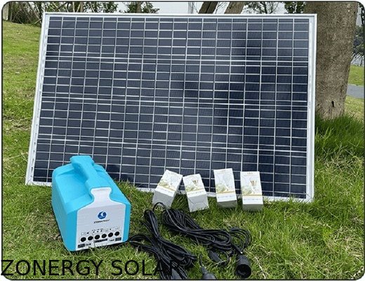 2021 Portable 80w 100 watt Solar Panel Power Generate Charger Power Bank Light Bulb Battery Systems Powerbank