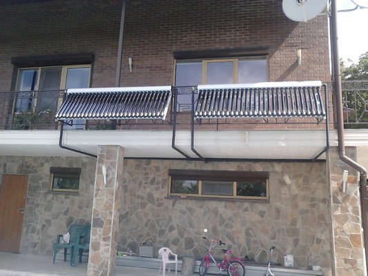 Storage Separate Pressurized Solar Water Heater , Two Copper Coils Stainless Steel