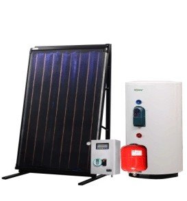 High efficiency compact heat-pipe solar water heater
