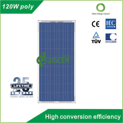 Photovoltaic PV Solar Panel / Solar Module 120W for Charging Led lights