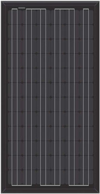 5 inch Mono-crystalline Black Solar Panel, 175W-190W