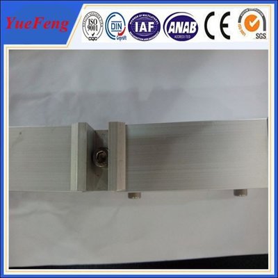 China Aluminum Solar Rail Solar Roof Mounting Systems / PV Mounting Brackets