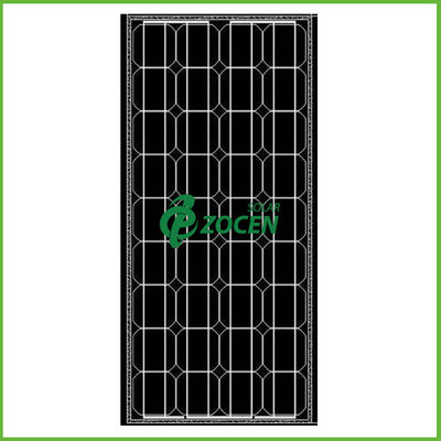 High Performance 80W 18V Sharp Monocrystalline Solar Panels Black
