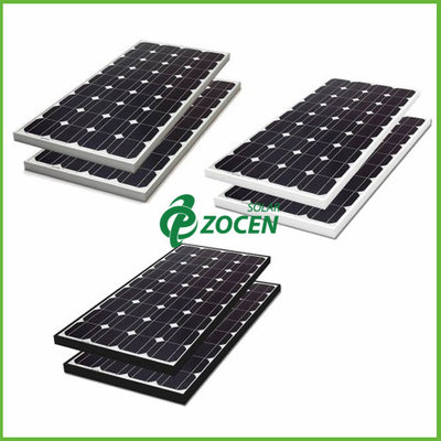 Aluminum Frame 130W Custom Solar Panels Monocrystalline Deep Blue