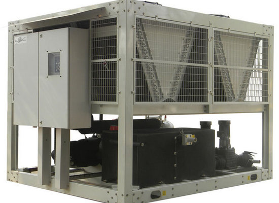 R22 Air Cooled Screw Chiller , Industry Water Cooling Machine With Pressure Protection