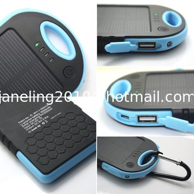 Waterproof Portable Solar Panel Charger 5000mAh Retail Wholesale Hot sell