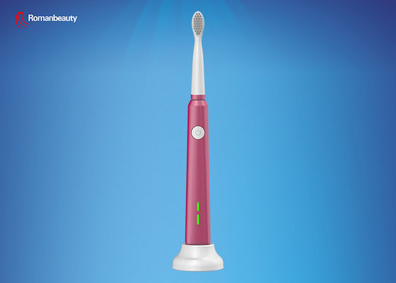 IPX7 Red Adult Electric Toothbrush Small Head With Dupond Soft Bristle
