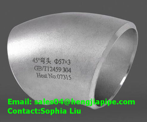 57MM GB/T 12459 304 45deg elbow