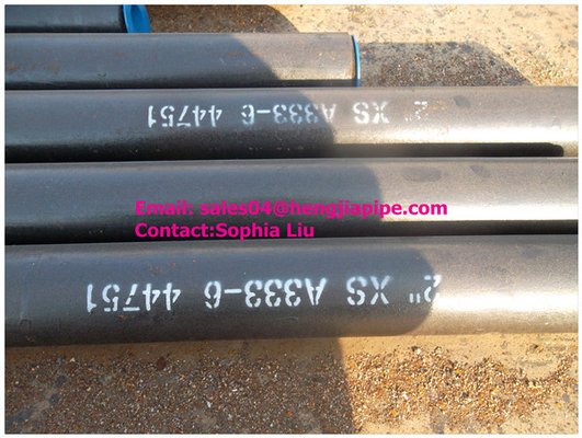 2'' XS A333-6 seamless pipes with plastic caps