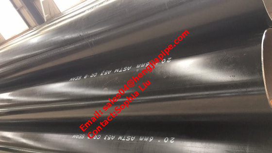 ASTM A53 Gr.B seamless pipes Bevel end SCH30 STD