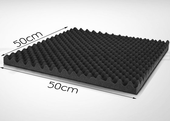 EPDM Acoustic Foam Panels 50mm Self - Adhesive Wavy Sound Absorption Panels