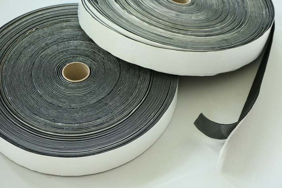 Flexibility SBR Black Rubber Foam Self Adhesive Tape / Sealing Tape Waterproof 2mm