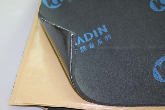 Anti Noise 7mm Black Car Sound Proof Material Aluminium Butyl EPDM Fireproof