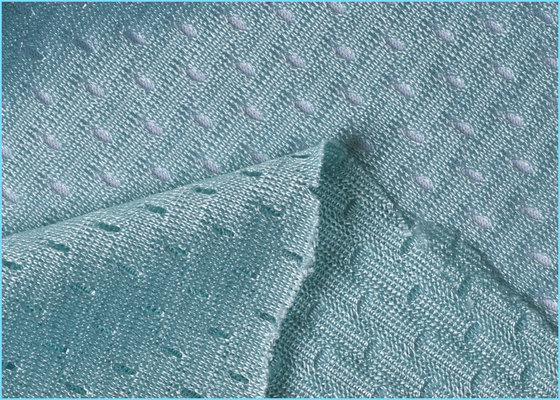 Shiny 100% Polyester Mesh Football Jersey Fabric / Knitted Apparel Fabric1.6m * 125gsm