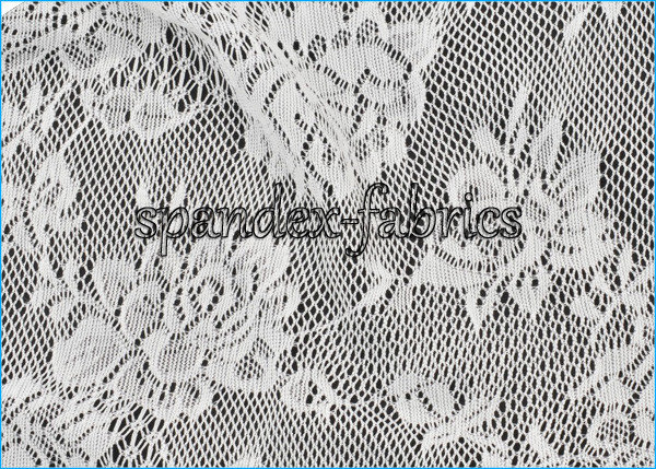 Flower Nylon Spandex Elastic Lace Fabric for Sexy Suspender Pant