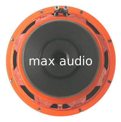 Orange Car Sound Speakers , Heavy - Duty Metal Frame Audio Car Speakers