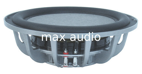 Silver Aluminum Frame 12 Inch Car Slim Subwoofer Honey-Comb Cone