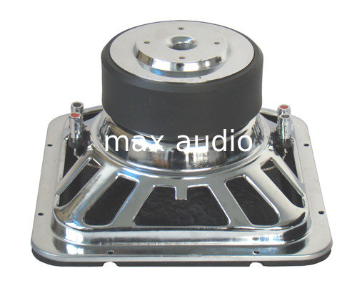 Square Competition Car Subwoofer , Woofer Car Speakers Pulp With Kevlar Cone