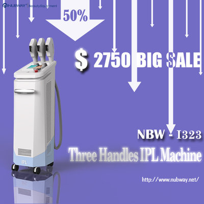 big promotion three handles aurora ipl beauty machine for  hair removal wrinkles，acne