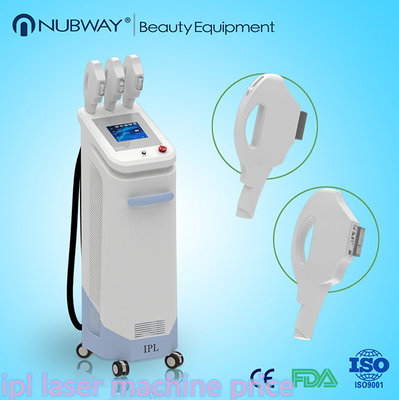 three handles IPL machines for unwanted hair removal, wrinkles, acne