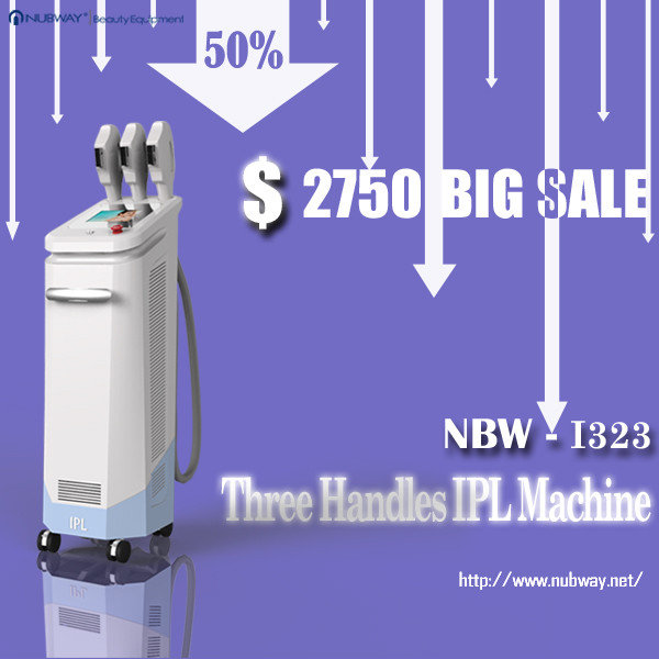 big promotion three handles aurora ipl beauty machine for  hair removal wrinkles，acne