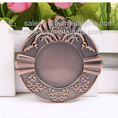 China Metal blank sports medals, custom made antique bronze blank metal medallions, supplier