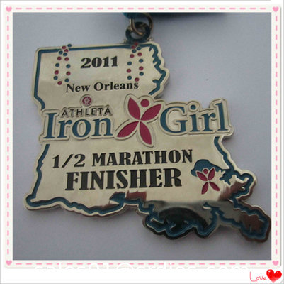 Metal marathon finisher souvenir medal series, zinc alloy Half Marathon finisher medallion supplier
