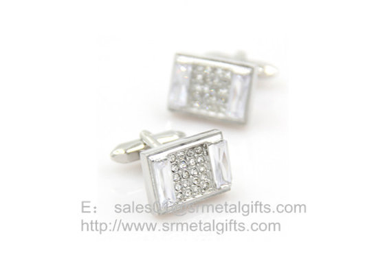 French fashion crystal cufflinks, stone jewelry cufflinks for men's collections, supplier