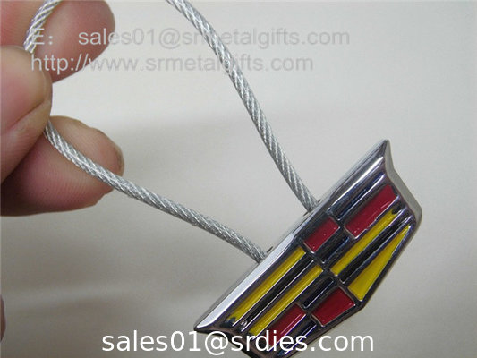 Enamel metal BMW car logo coin holder keychains, custom auto logo keychains, supplier