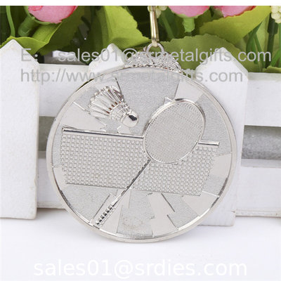 Custom antique bronze metal blank badminton medals, metal blank badminton medals, supplier