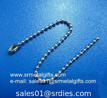 wholesale nickel plated jewelry ball chain lanyards cut to custom length supplier