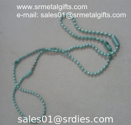 Besboke anodised colored bead chain lanyards wholesale supplier