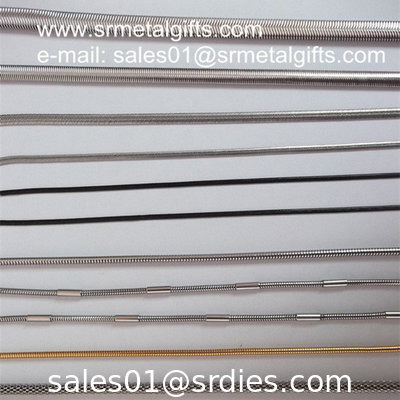 Steel snake chain lanyard gold plated brass snake chains wholesale supplier