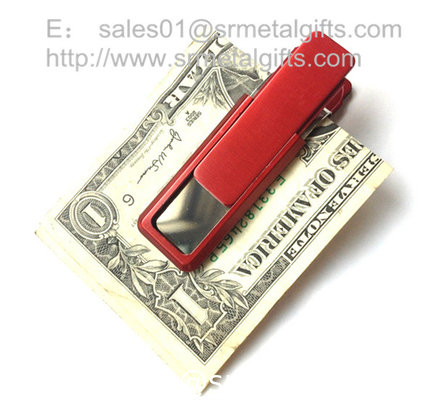 Retail new fashionable stainless steel money clip wallet supplier