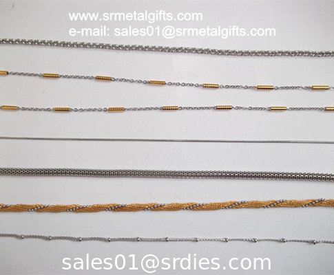 1mm steel snake chain necklace, snake chain sweater necklace supplier