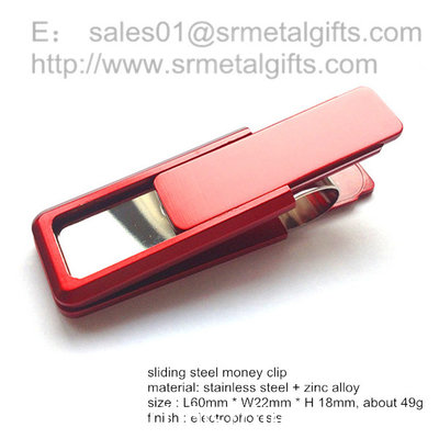 Spring stainless steel clip for cash money, spring steel clips supplier