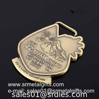 Tailor made exclusive engraved metal medals wholesaler China factory supplier