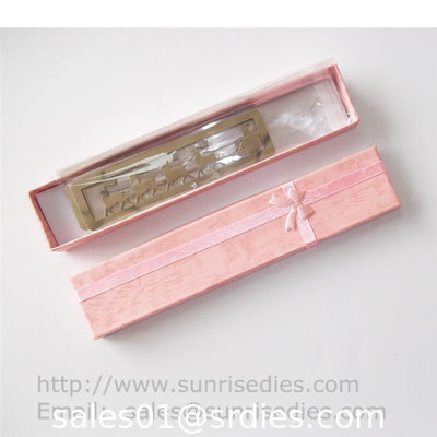 High Polished Mirror Effect Stainless Steel Christmas Bookmarks For Sale supplier