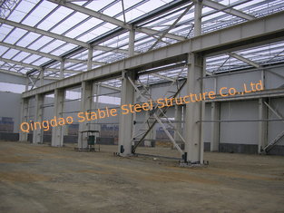 China Algeria low cost steel structure workshop with crane supplier
