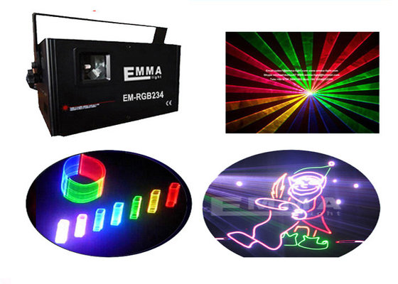 1.2w  Laser 3d Party Light , Laser Projector Light For company advertising