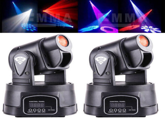 2X 15W RGB DJ LED Moving Head Lights Disco Club Show Lighting DMX 512