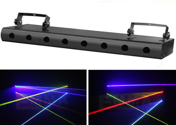 Red Green 8 Heads Laser Beam Lights ,  Dj Laser System Projector Equipment