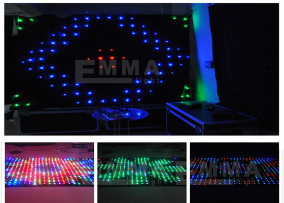 Indoor Programmable P20 Video Display Soft Led Curtain For Nightclub