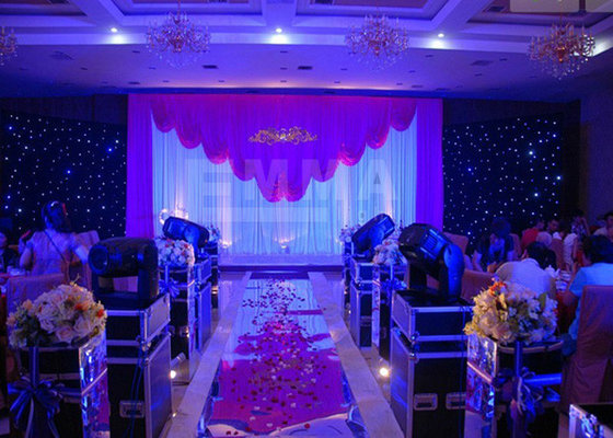 Multi LED Starcloth, Star cloth for wedding, DJ Booth Deck Stand Curtain